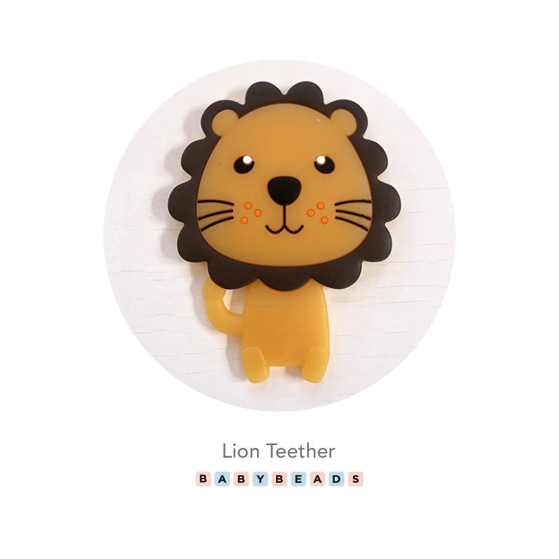 Silicone Teethers - Lion | BabybeadsSA