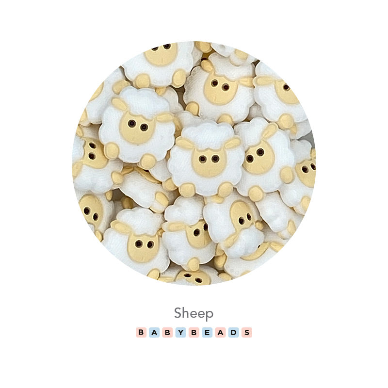 Silicone Beads - Sheep | BabybeadsSA